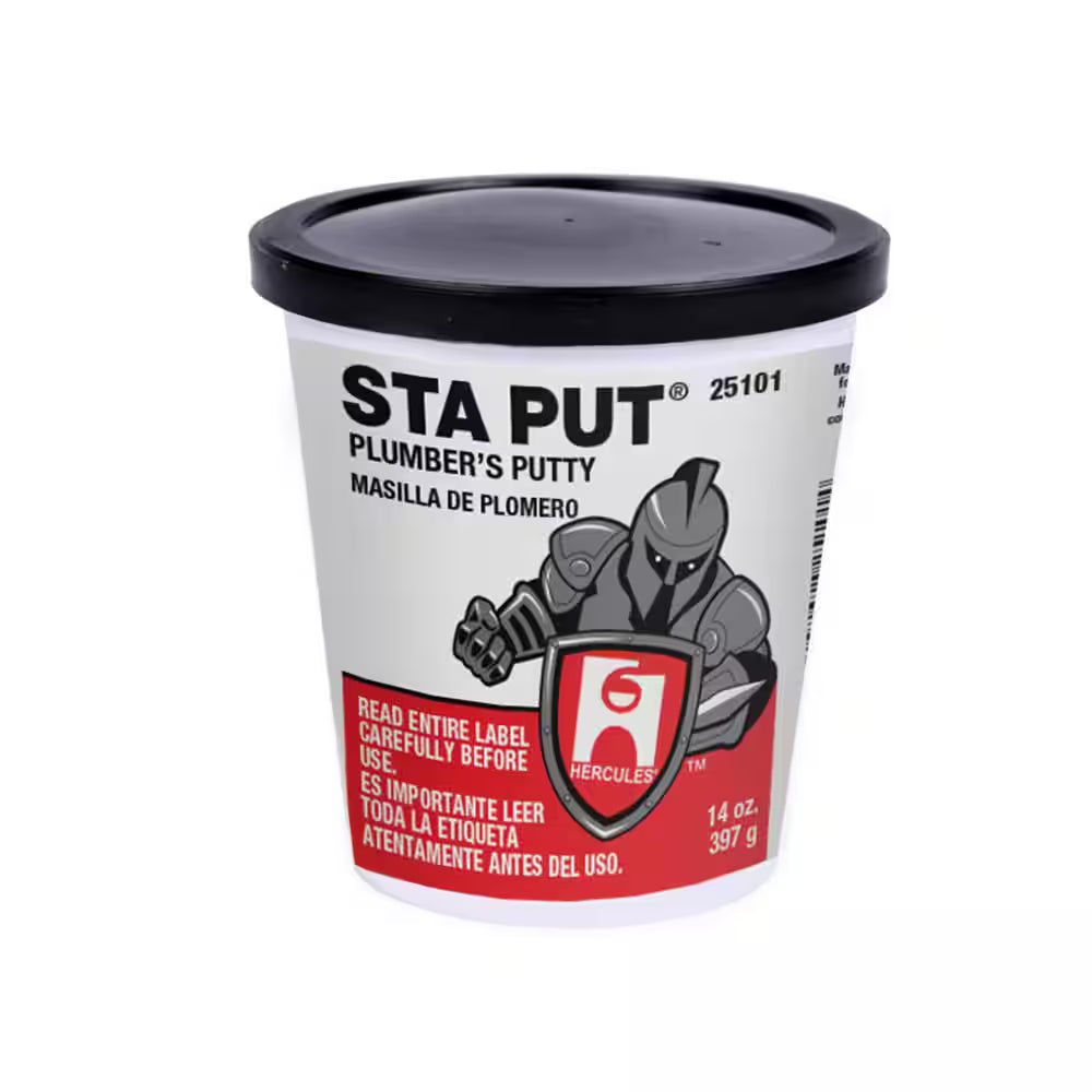 Hercules Sta-Put Plumber’s Putty 14 oz | Plumbing Sealant – United ...